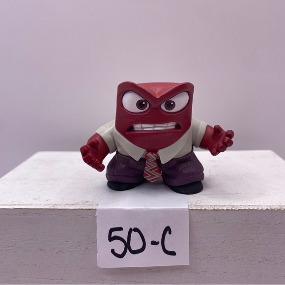 Disney | Toys | Disney Pixar Inside Out Anger 2 Pvc Collectible Figure ...